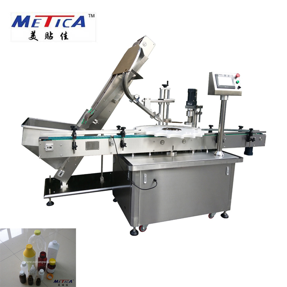 Highly Efficient Automatic Bottle Capper - PLC Control - 10-30 Bottles/Min